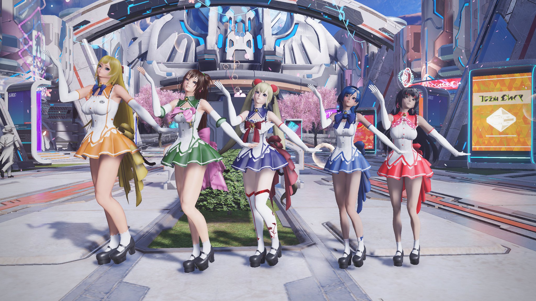 Mauvenova💕Ship1 on Twitter: "💕 We are the Sailor Scouts and we will punish you ! #PSO2NGS # ...