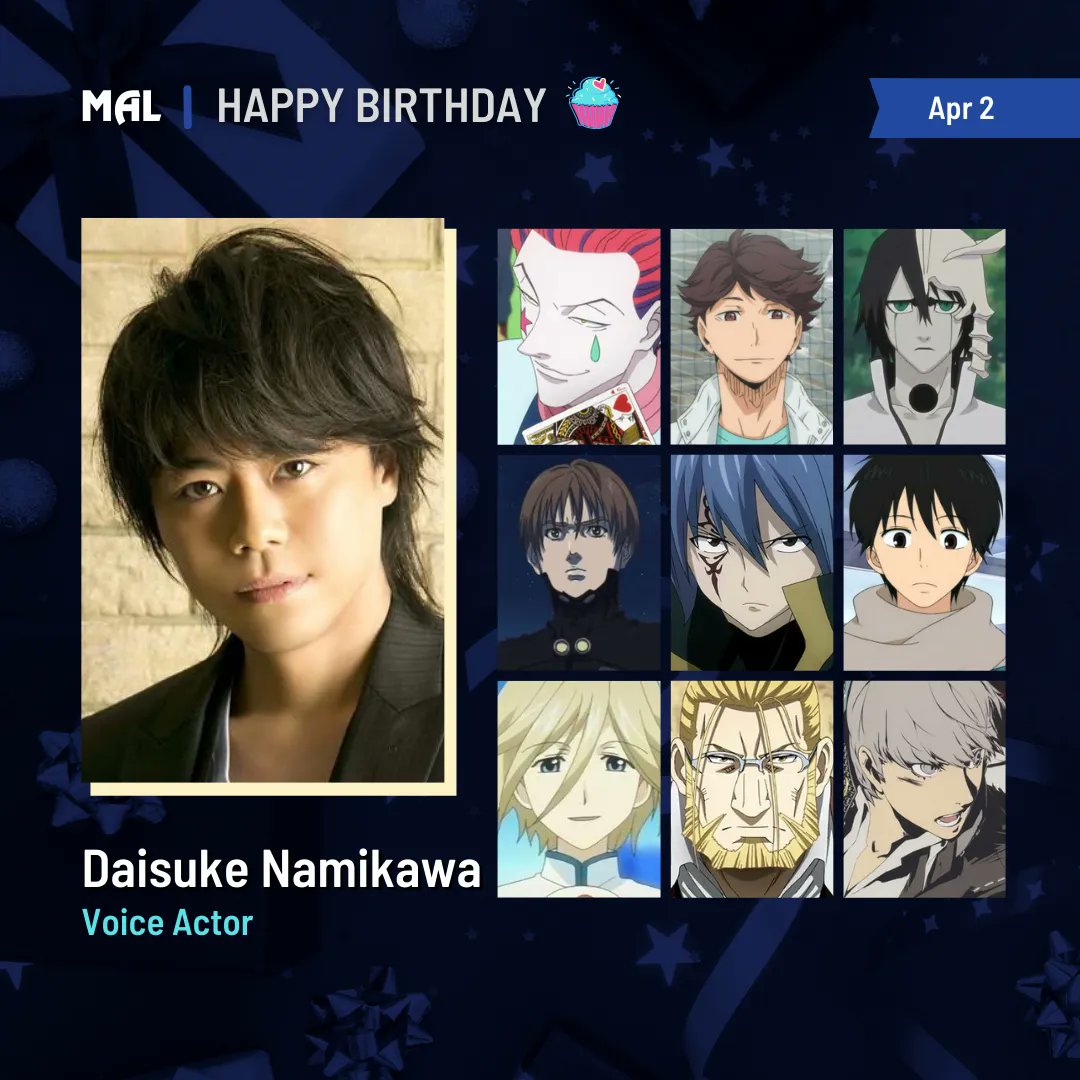Namikawa Daisuke Roles