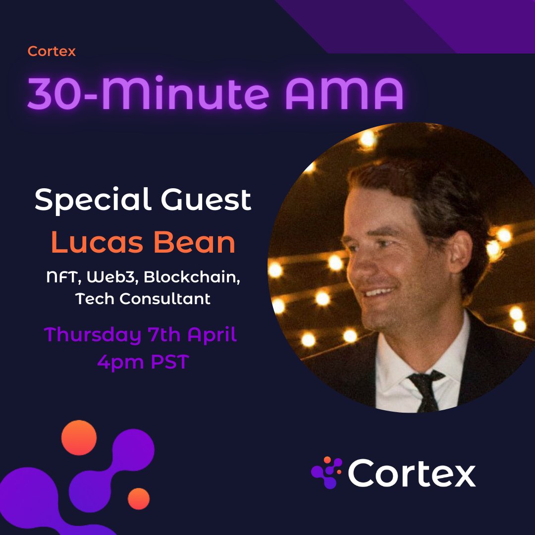 Cortex App on Twitter: "We are excited to announce our next Discord AMA guest will be Lucas Bean ...