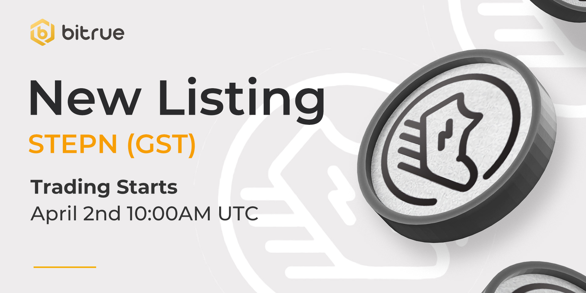 Bitrue on Twitter: "#STEPN $GST is coming to Bitrue spot trading. @Stepnofficial - Deposits are ...
