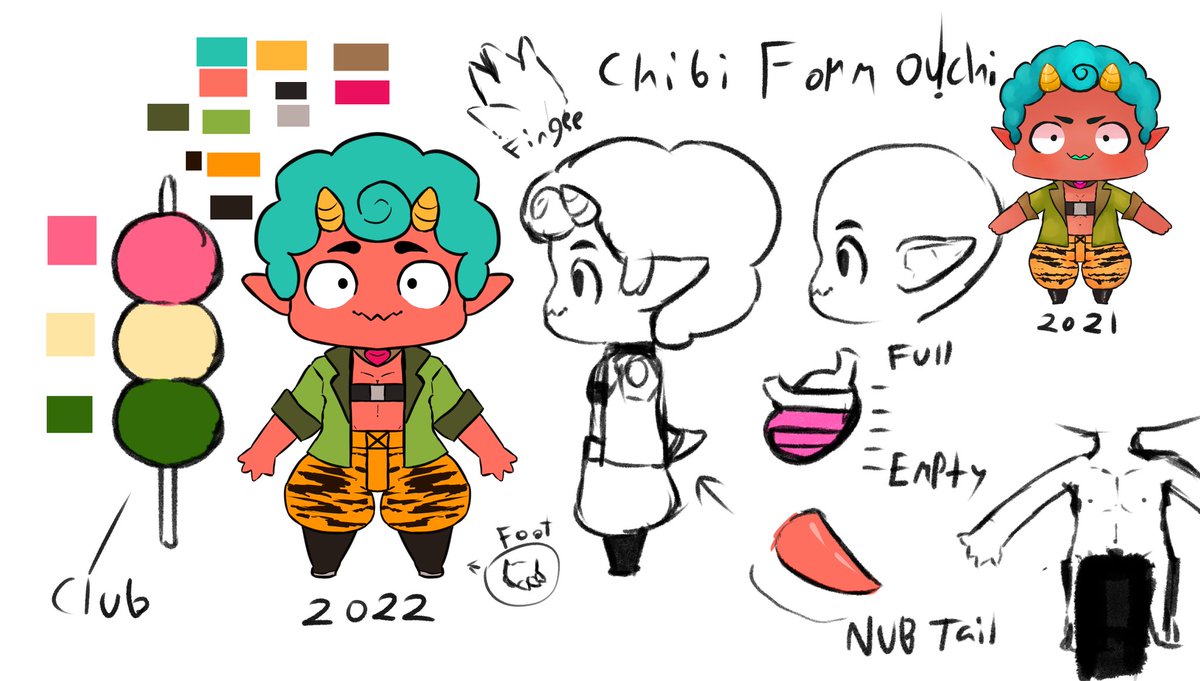 「Here have some very useful model sheets for chibi form and R」大内🍡👹V ...