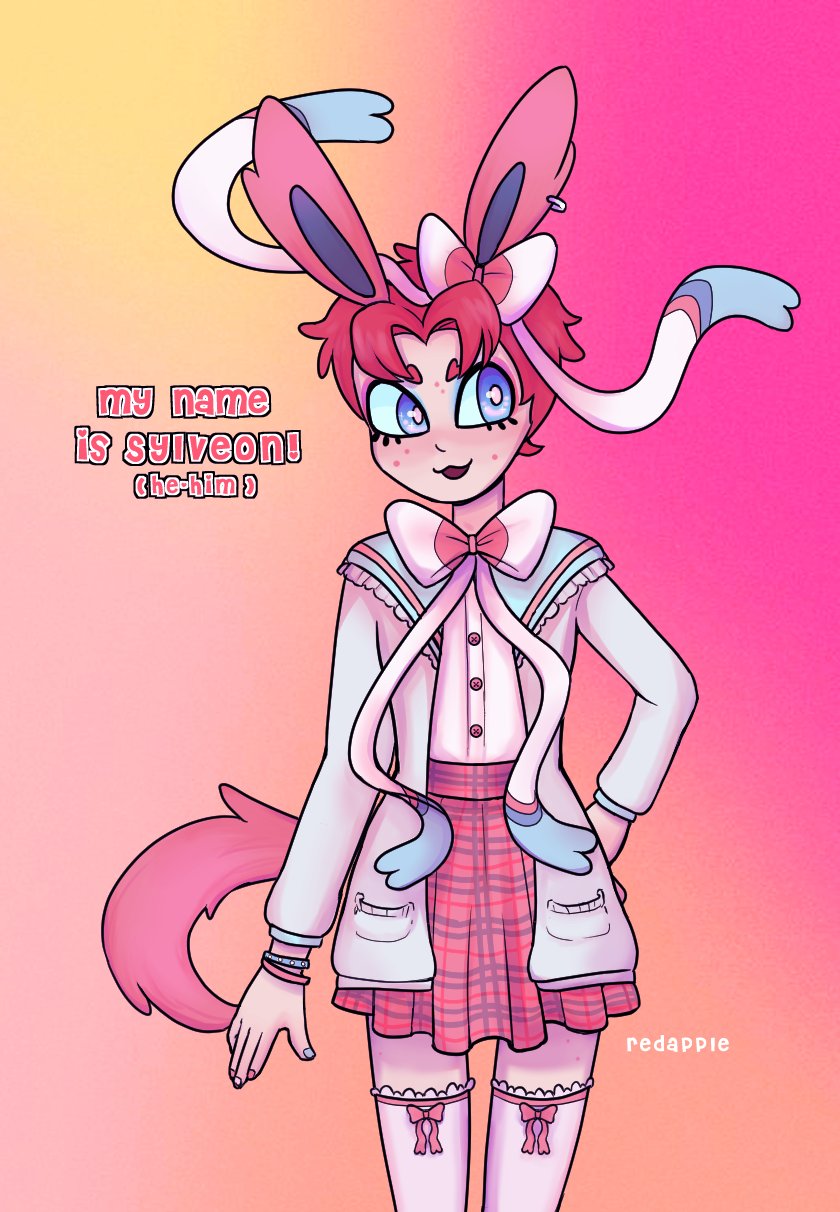 Pokemon Sylveon Human Made A Sylveon Trainer(?) Just Cause I Love