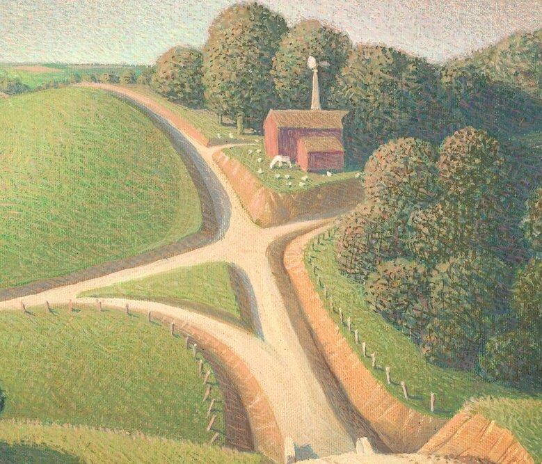 Grant Wood Landscape