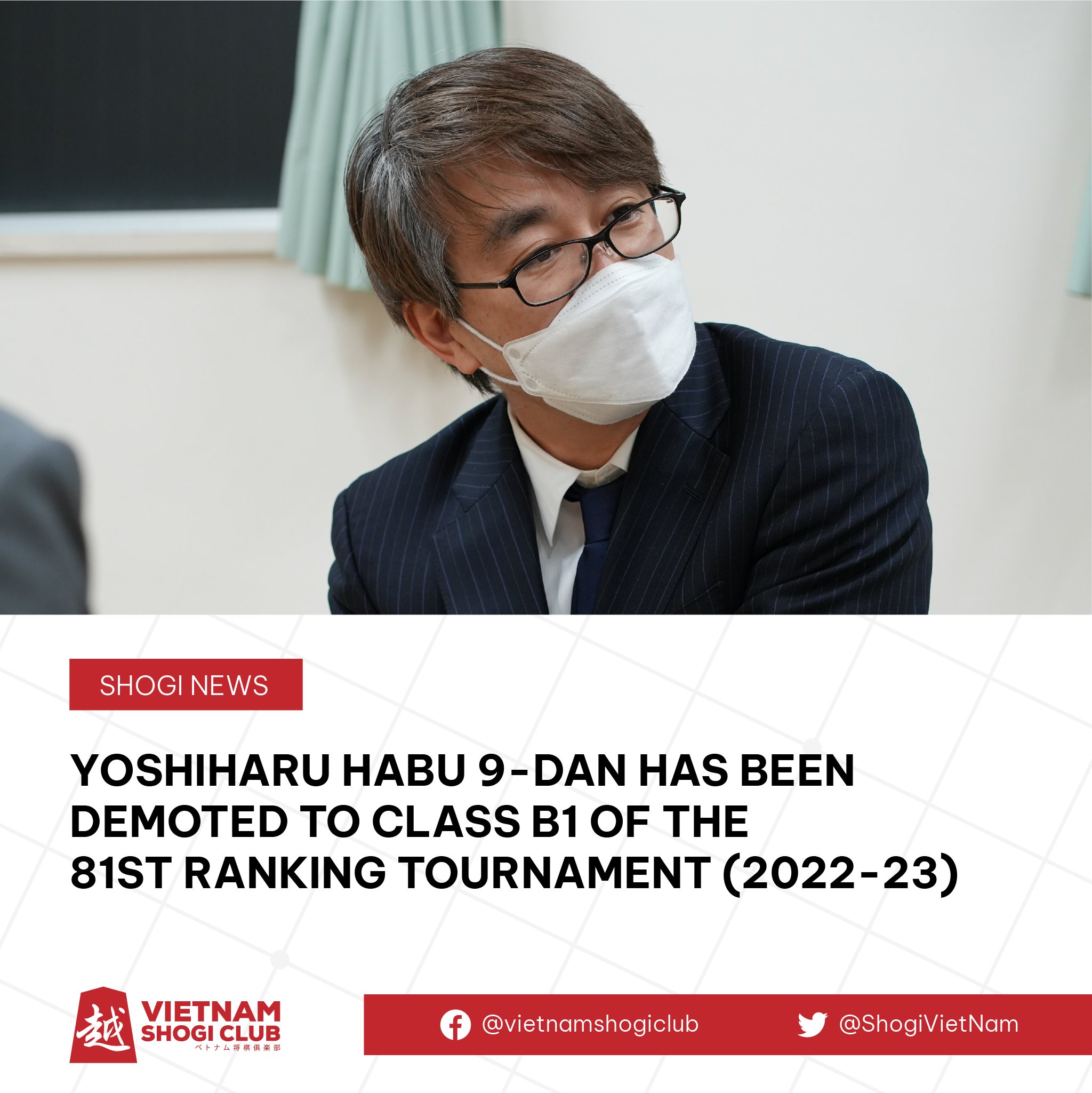 Vietnam Shogi Club on Twitter: "SHOGI NEWS - 03 April 2022 Habu has been demoted to class B1 of ...
