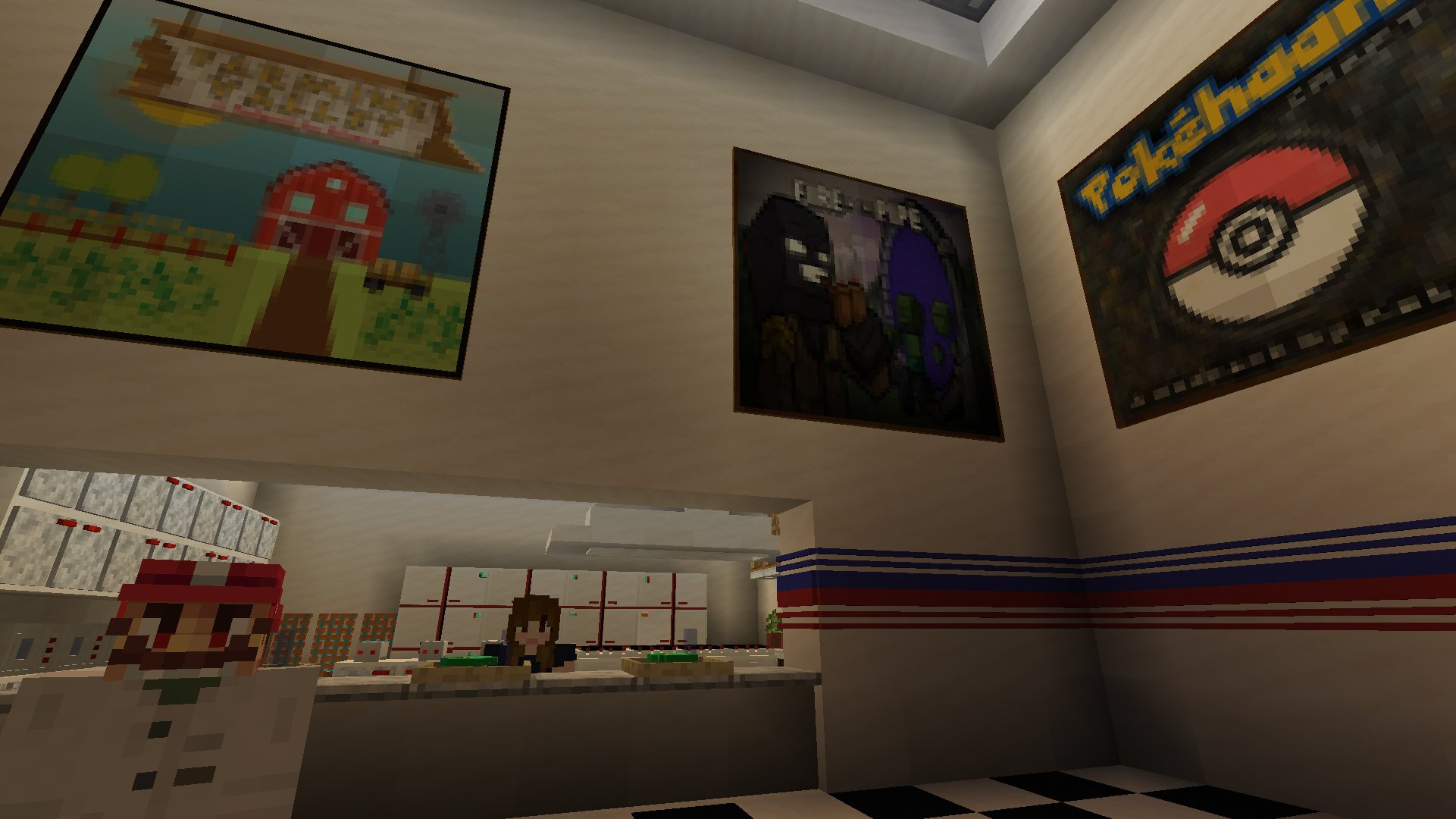 Pokemon Center Minecraft Inside Minecraft Tutorial: How To Make A