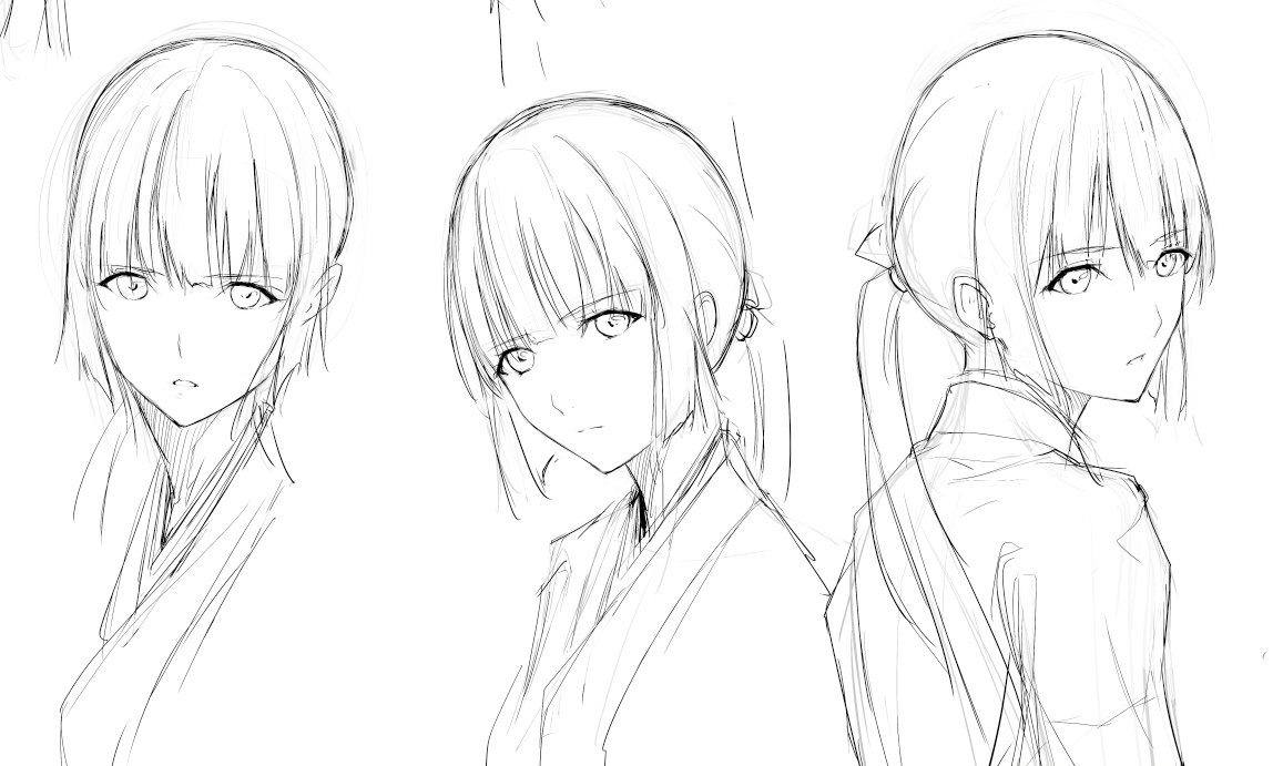 mogO-721（ばっくゆあらっく） on Twitter: "こんな感じで、リアルじゃないけどあんまり目大きく描かない感じでいこうかなと、色々調整してた感じで。あとはもう描きながらかなぁ ...