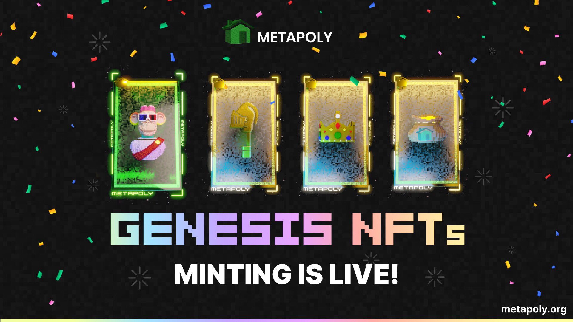 Metapoly (🏠 , 🏠) | Genesis NFT 80% Minted! on Twitter: "Genesis NFT phase 1 minting is LIVE now ...