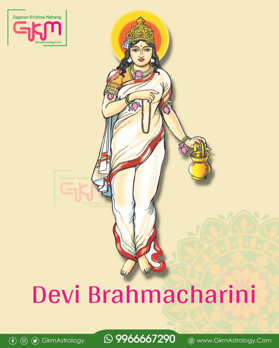 Devi Brahmachanini, Worshipped on the second Navratra Day # ...