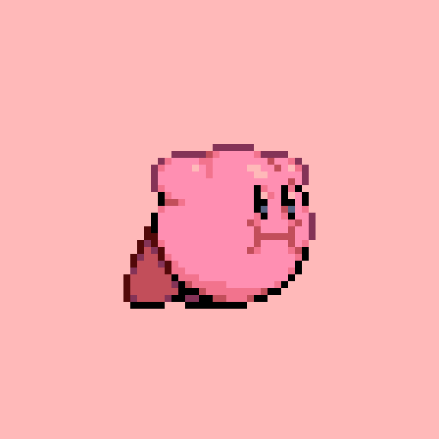 Kirby Pixel Flying