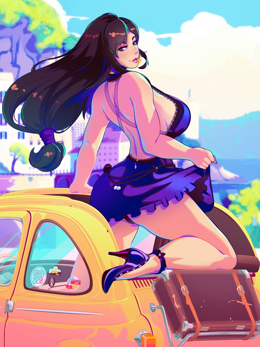 Ant on Twitter: "Art Feature: Tifa's Roadtrip, by @GrandSageArt! Prints (13x17" for $29, 17x21 ...