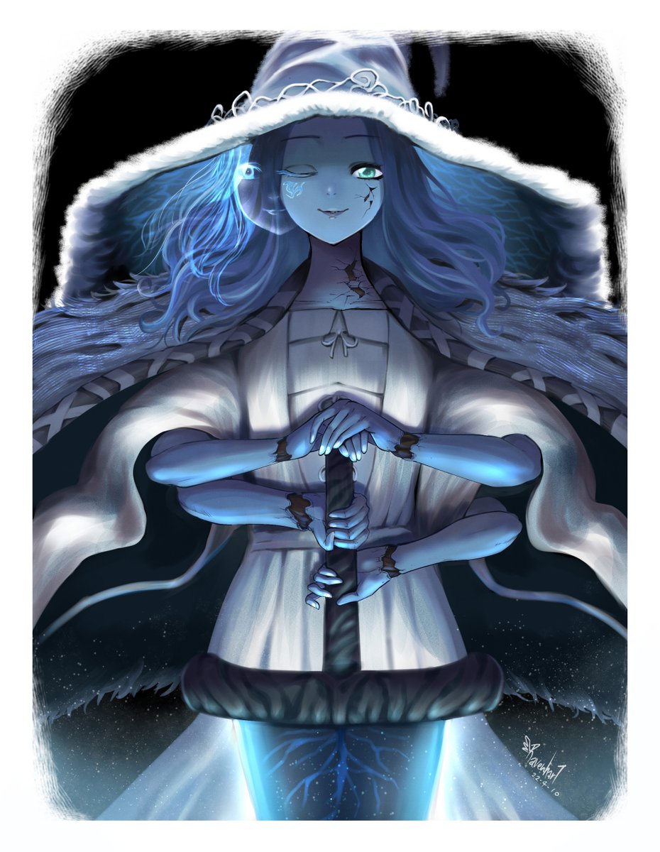 「Lunar Princess Ranni with the quadruple 」|RavenharT🗿のイラスト