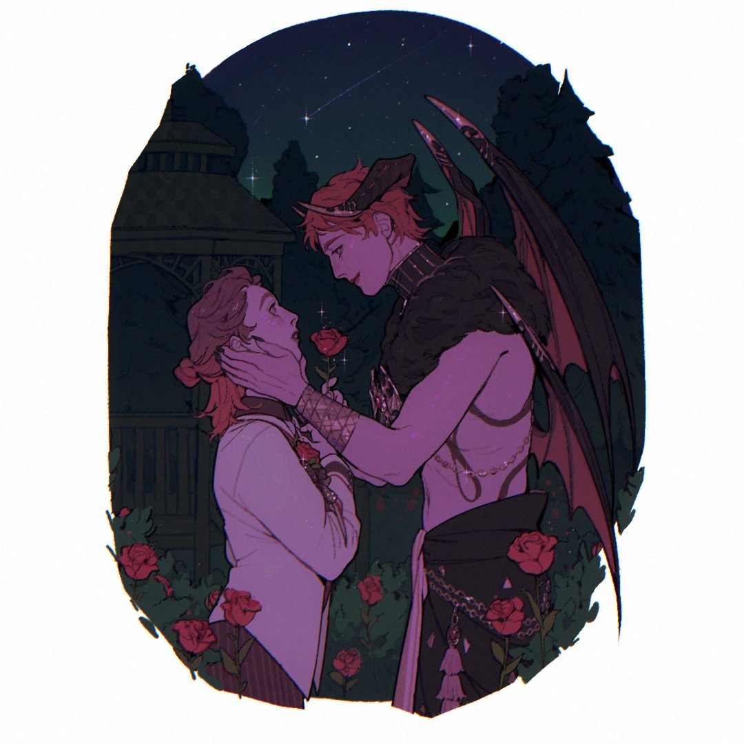 yec yourz on Twitter: "Commission for @hiimtae 🌹🌌🌹 https://t.co/XkYm9sHLgG" / Twitter