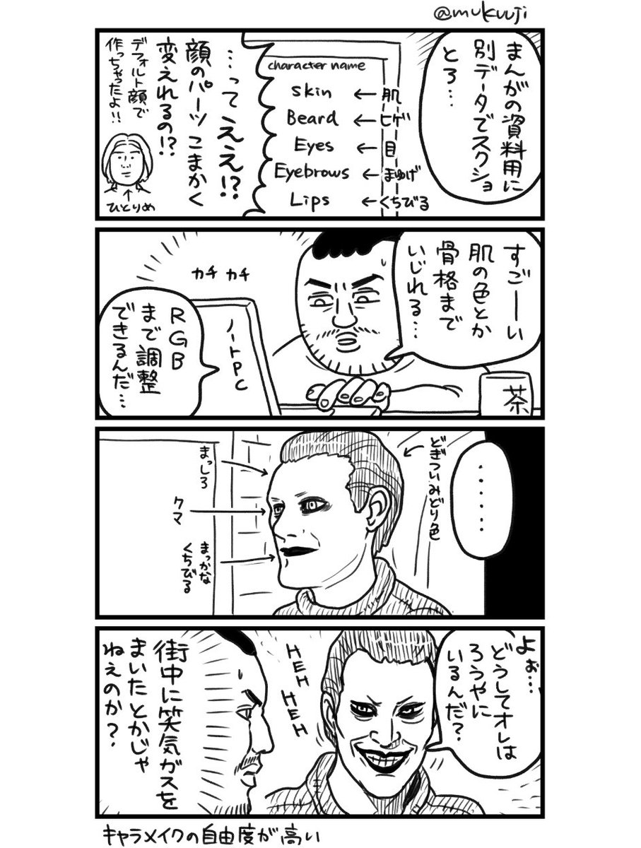 「オブリのキャラメイクすごいという日記 #oblivion https://t.co/xOO3EmWBma 」mukuuji🖐🏿むくうじの漫画