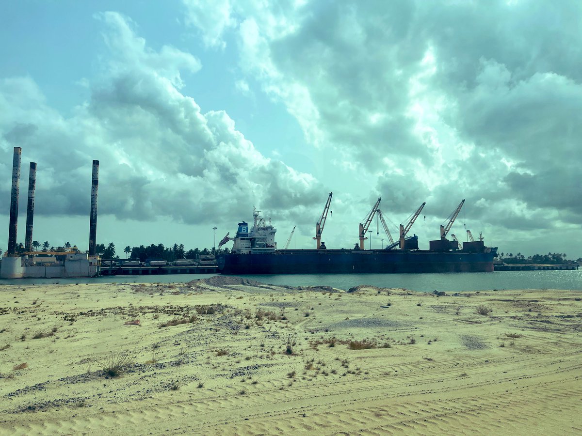 Arrival of the HMIC, Alh. Lai Mohammed to Ibeju Lekki ahead of his ...