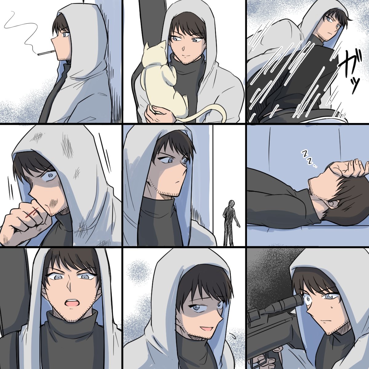 「sctなhrmt集 」3b【多忙】刀傷済⚔️🌸の漫画