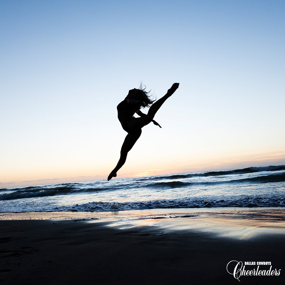 Dance Split Leaps Beach