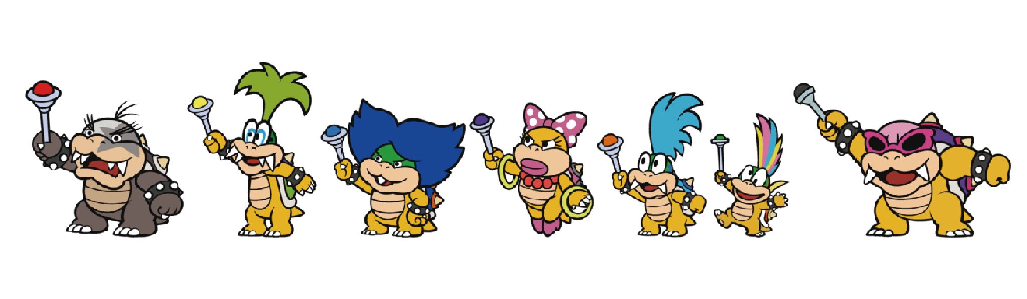 Paper Mario Koopalings LIVE LAUGH LOVE LEMMY!!! He’s The Number One