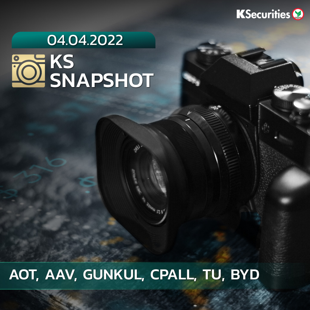 KSecurities on Twitter: "📸KS Snapshot >>04.04.2022 📌AOT AAV : ราคาหุ้นดีดขึ้น 📌GUNKUL : ปรับตัว ...