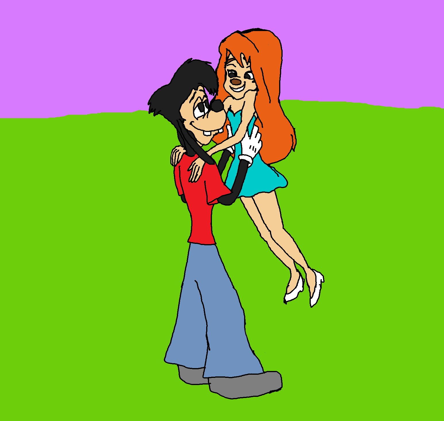 Max Goof And Roxanne In Love