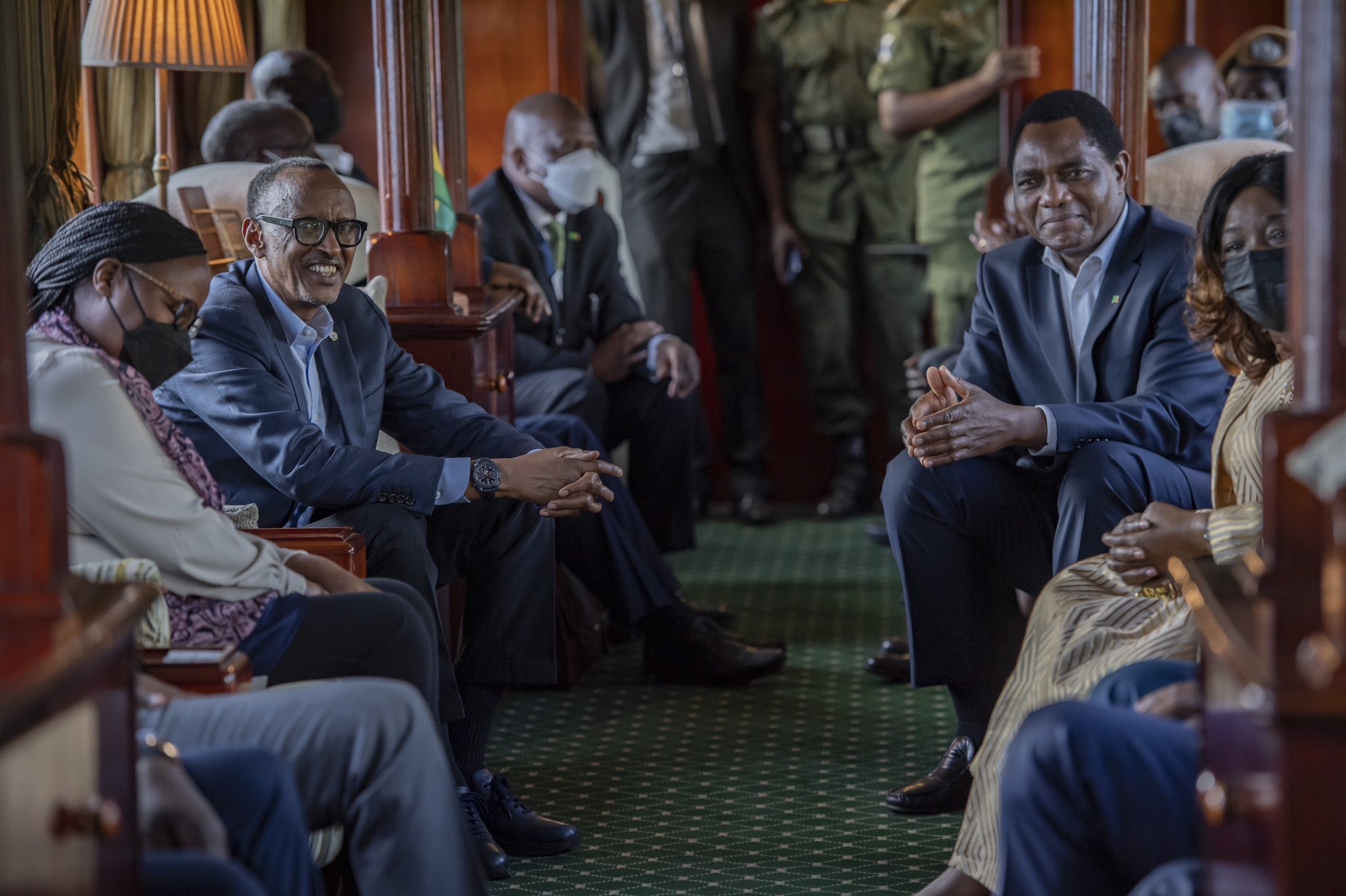 Presidency | Rwanda on Twitter: "President Kagame, President Hichilema and First Lady Mutinta ...