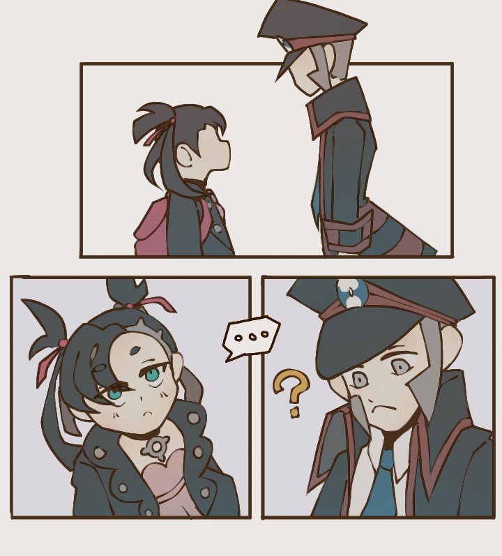 「Marnie and Ingo practicing smiling together :) . #Pokemon #P」Cutystuffyの漫画