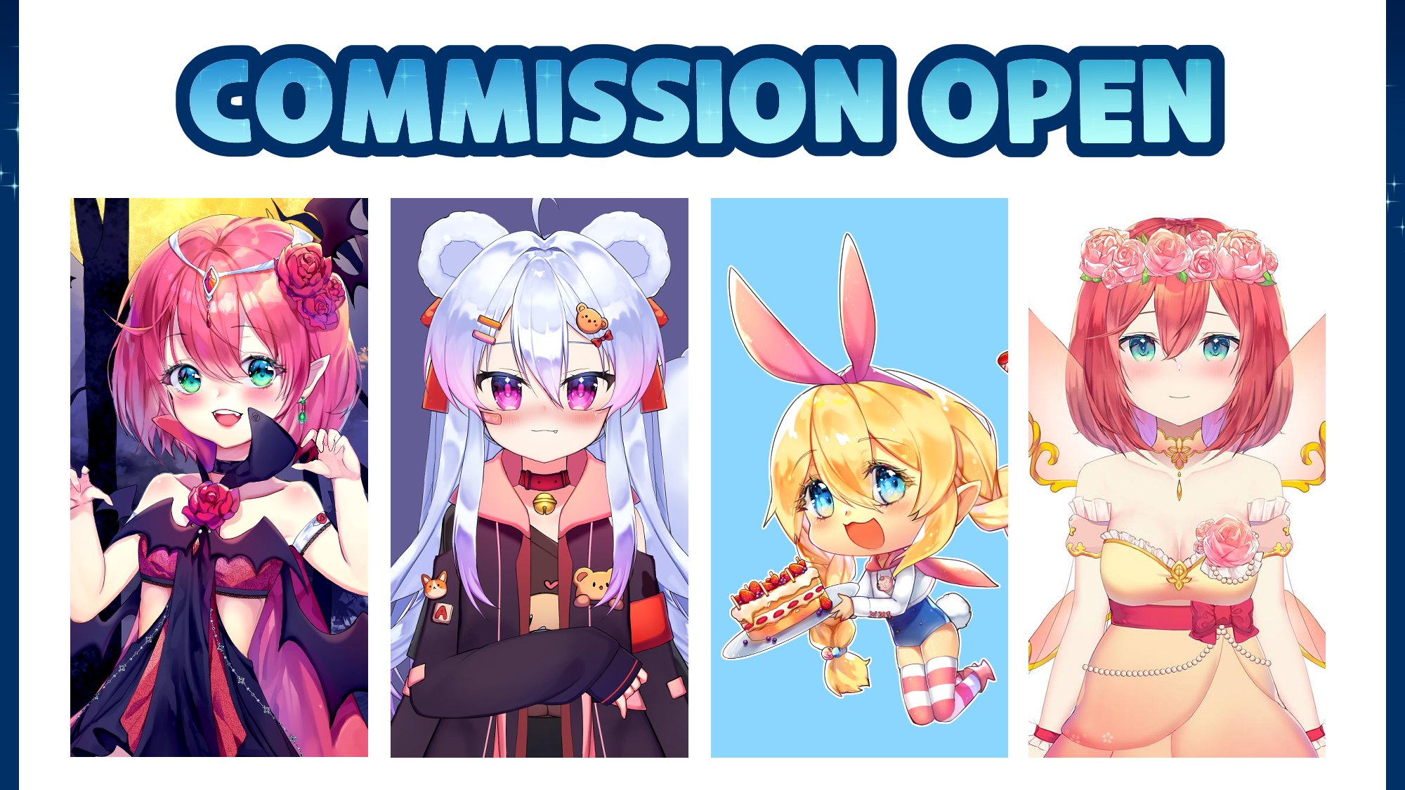 쭌JUNE on Twitter: "Commission Open | Commercial *2.5 🍨JIBI/SD 500 BAHT+ Normal Scale 🍨Bust up ...