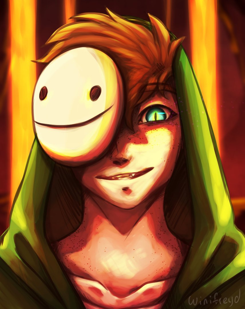 「thought this was a cool accidental redra」|freyd 🌗のイラスト