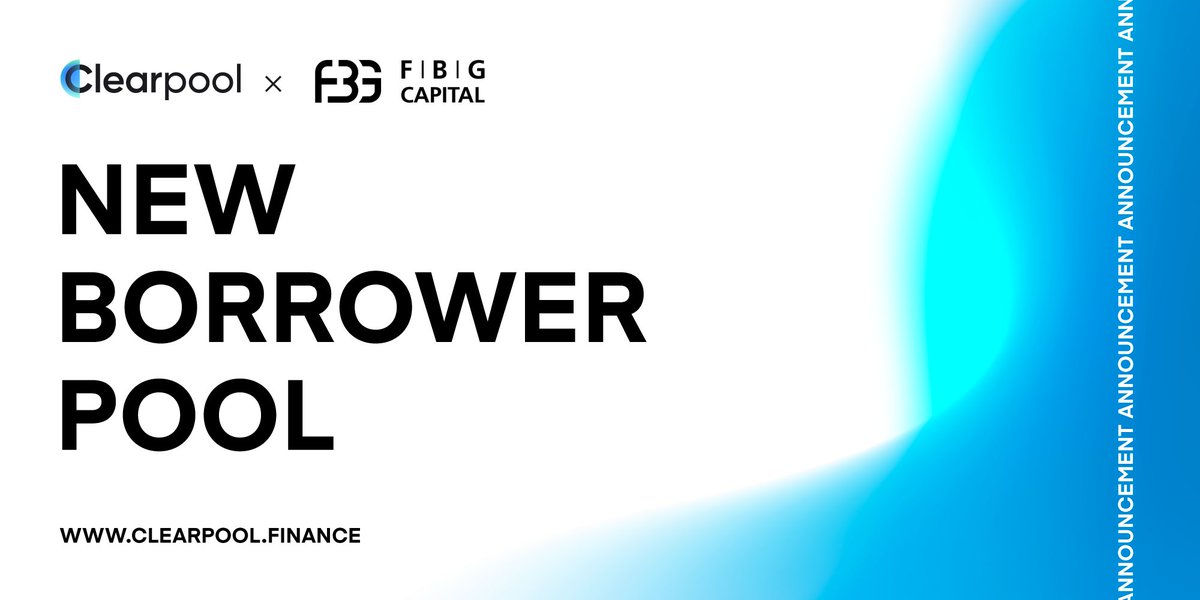 Clearpool on Twitter: "📢 NEW BORROWER POOL 📢 @FBGCapital is an industry-leading digital asset ...