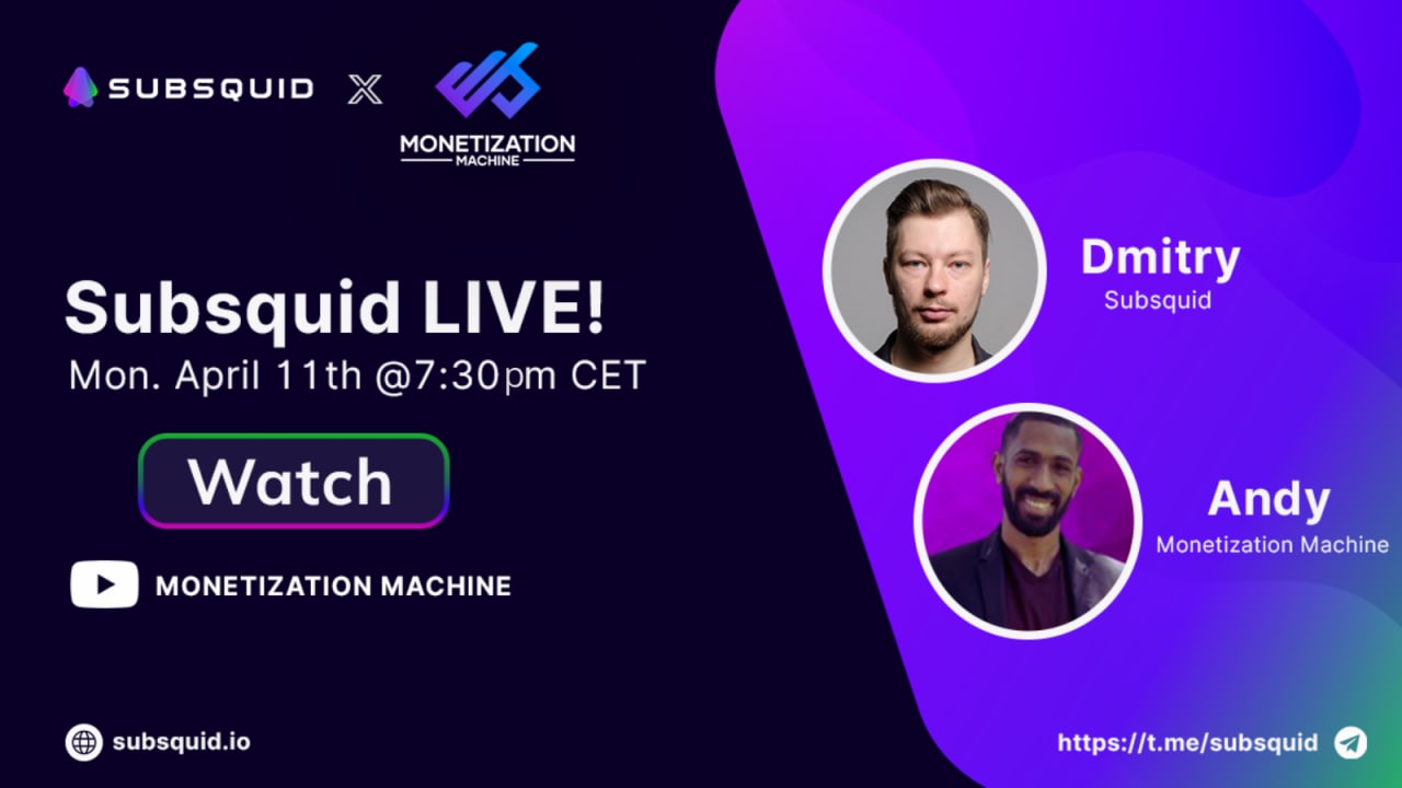 subsquid on Twitter: "Let's discuss #web3 data! On Monday, April 11th at 7:30PM CET, #Subsquid🦑 ...