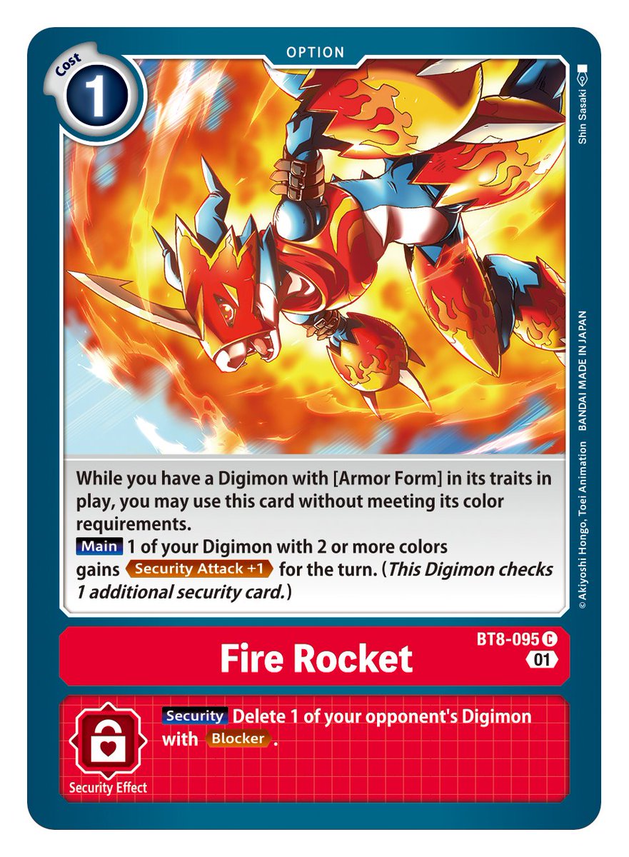 Digimon Flamedramon Card