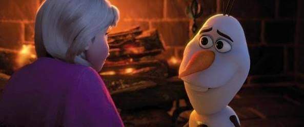 Olaf Frozen Melting Scene