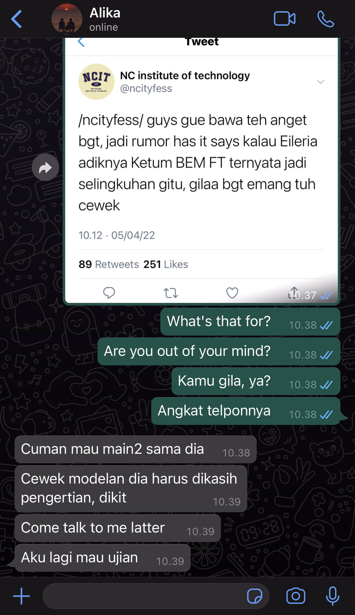 Ty on Twitter: "085 come to talk to me later https://t.co/TwbSZ9vdzY" / Twitter