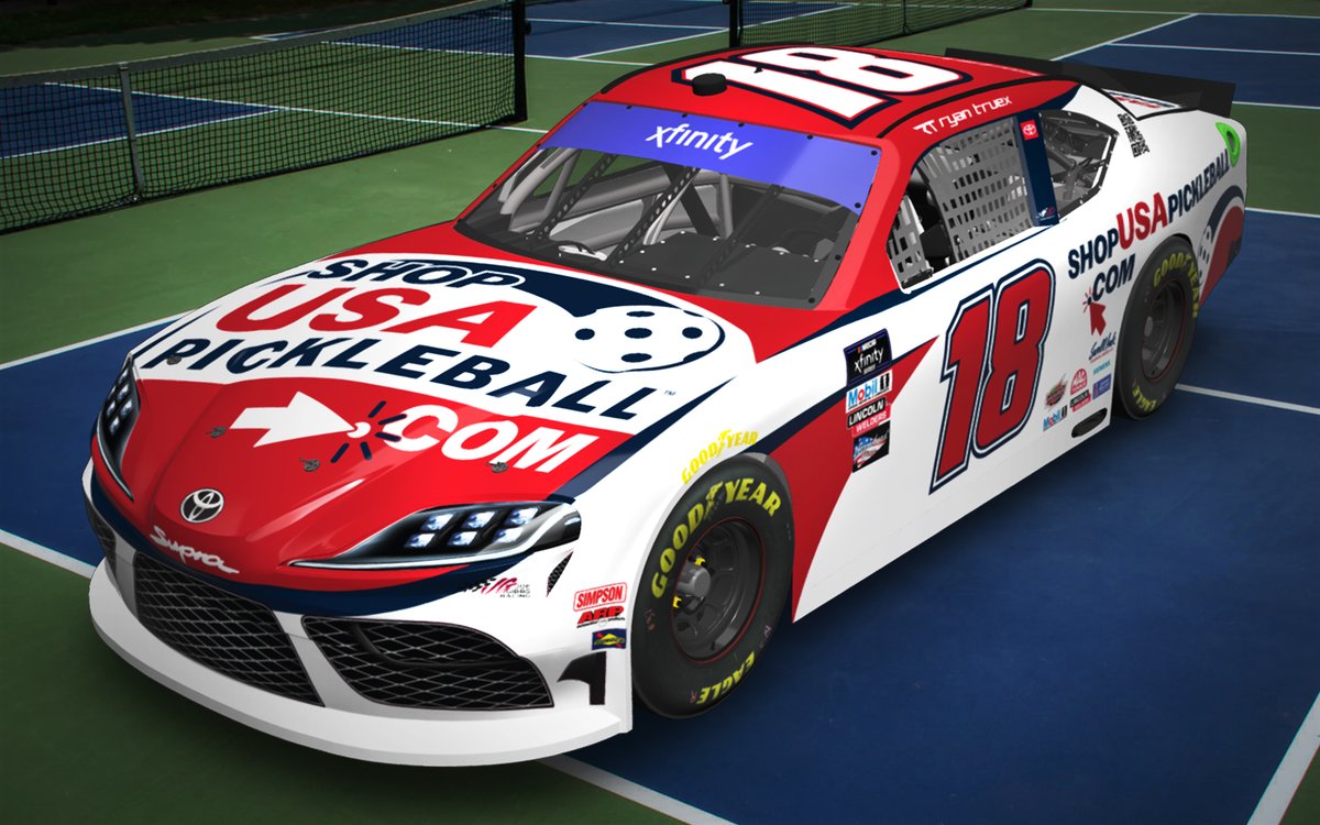Ryan Truex’s #18 USAPickleBall GR Supra for Martinsville : r/NASCAR