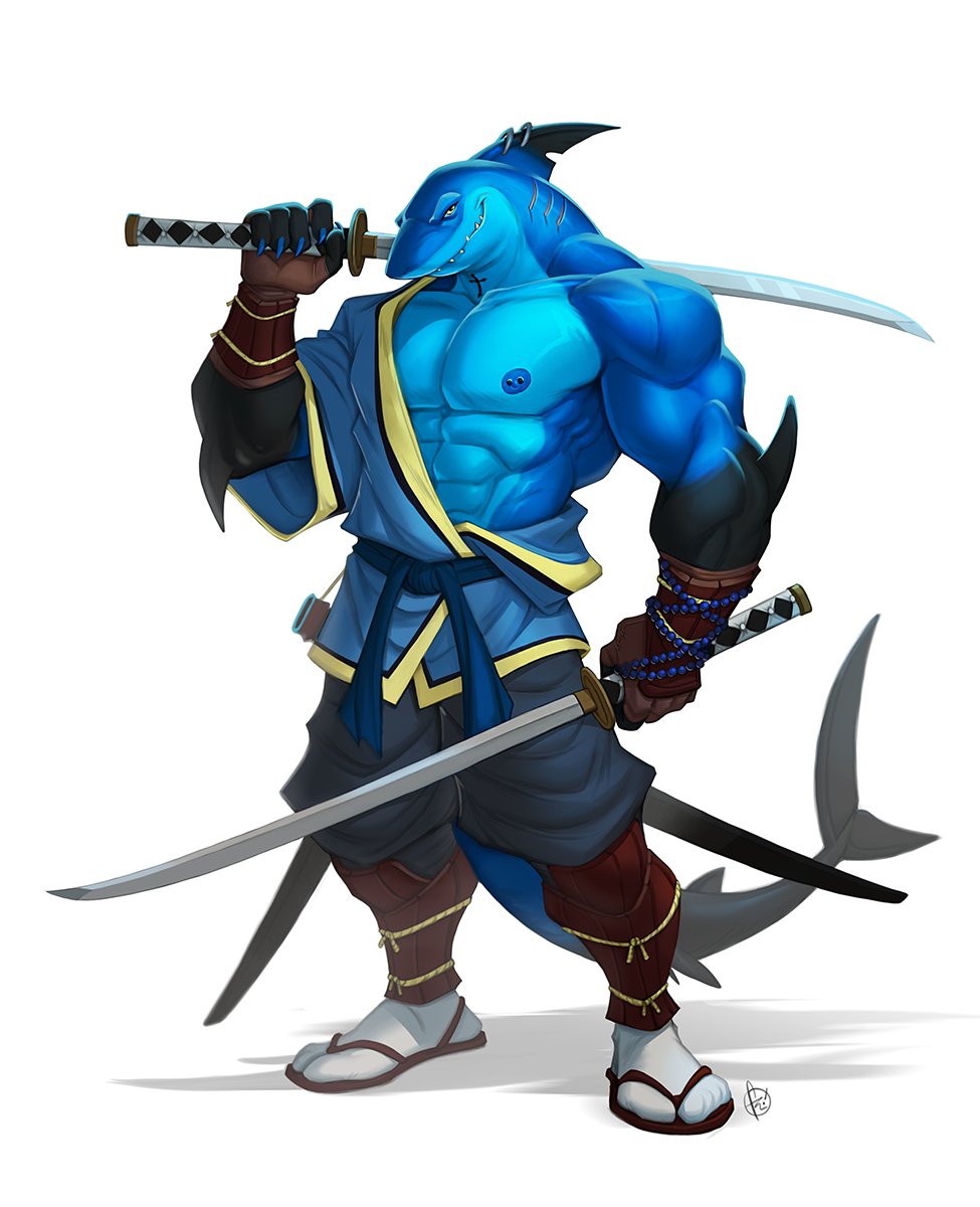 Bob's on Twitter: "#commission to @/dj_sharkowski 🦈⚔ https://t.co/oUuK1Kyz3Z" / Twitter