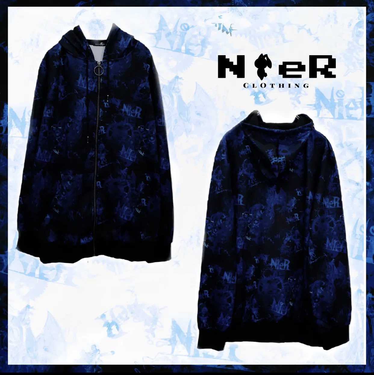 NieR Clothing on Twitter: "🎁本日〆切プレゼント企画🎁 【BLUE GEAR ZIP OUTER】 🎁3名様にプレゼント🎁 ユニセックスアイテムです🐰 応募方法 ...