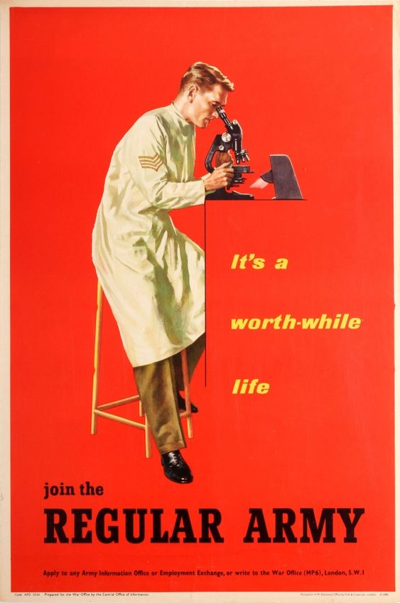 'It's a real man's life - Join the Regular Army' — Series of posters ...