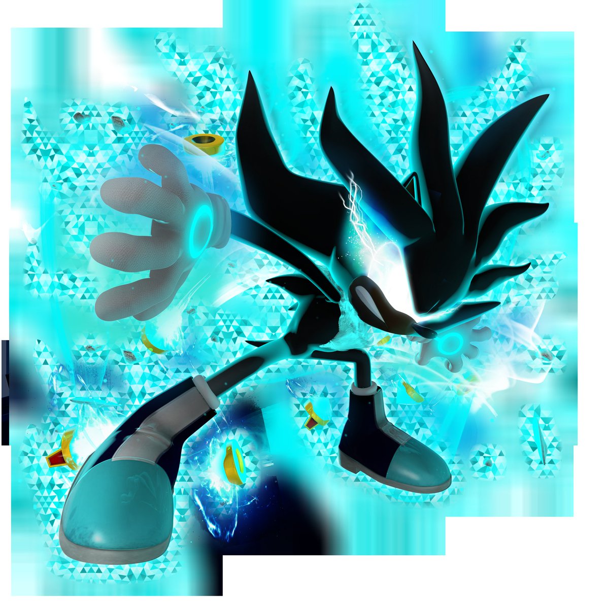 Dark Silver The Hedgehog