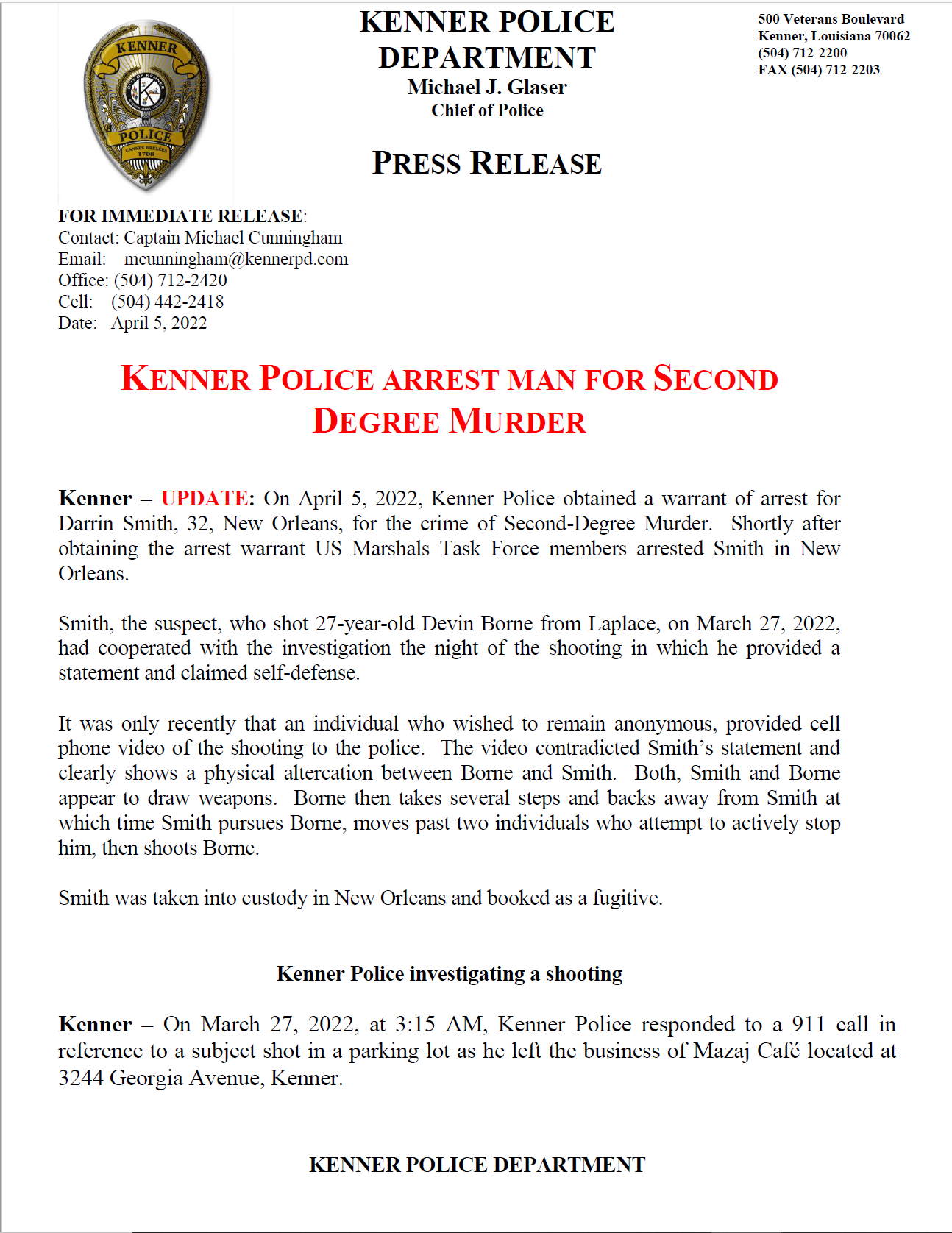 Kenner PD on Twitter: Kenner PD on Twitter: