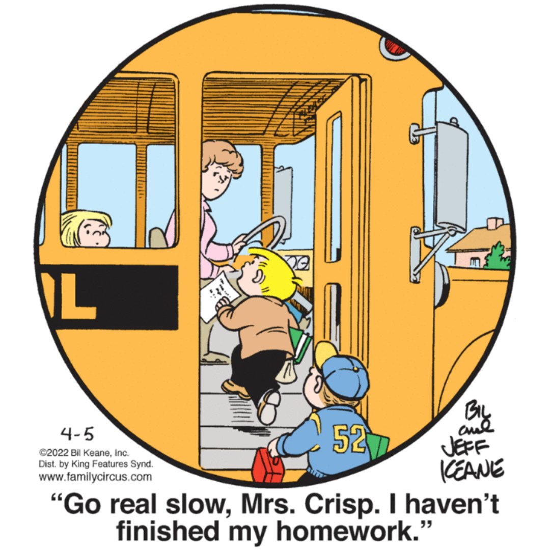 Family Circus School Comics