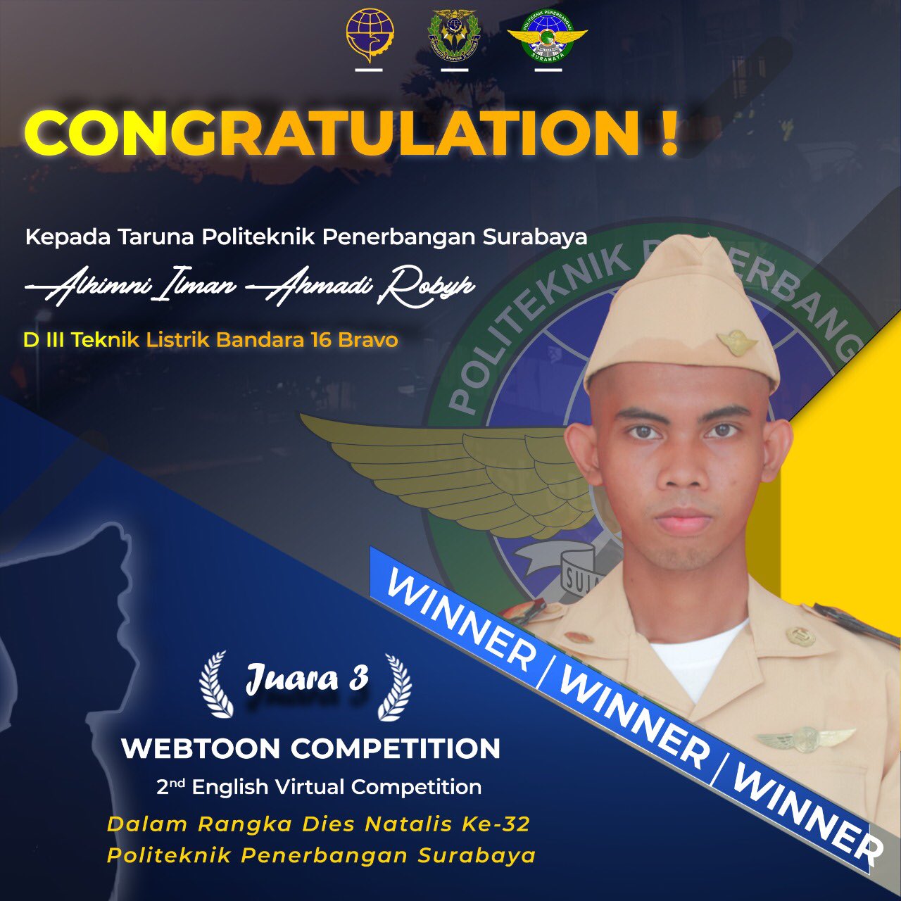 Politeknik Penerbangan Surabaya on Twitter: "Poltekbang Surabaya English Virtual Competition ...