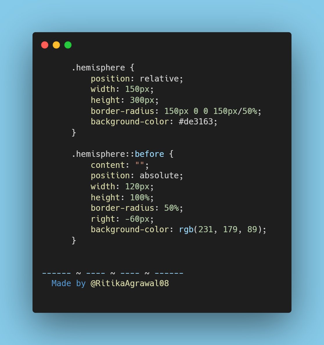 🔶Wanna make your 1st CSS Art?🔶 Any drawing is a collection of shapes So let's see how to make 15 ...