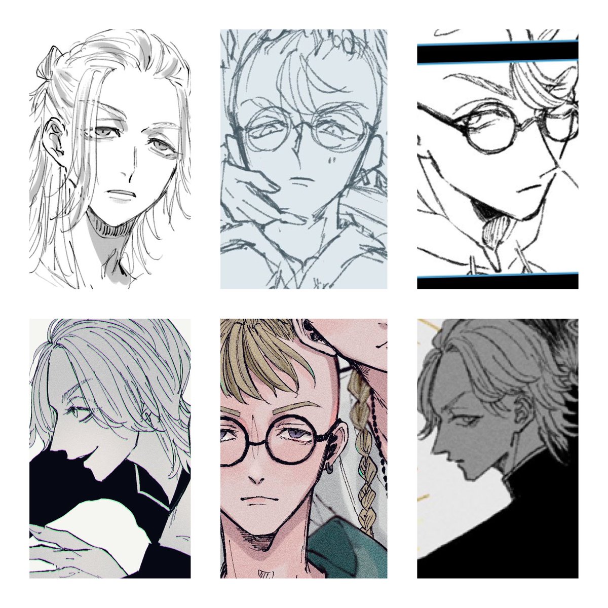 「見返しててあんまbntnの髪型描いてないなと思った かわちいね👶🍼 」MOZUの漫画