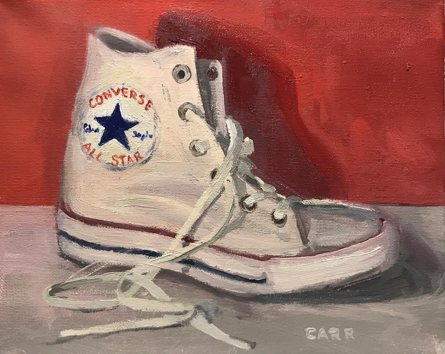 Tall Greg Art on Twitter: "My oil painting of a Converse shoe! https://t.co/LLcHHrFMen" / Twitter