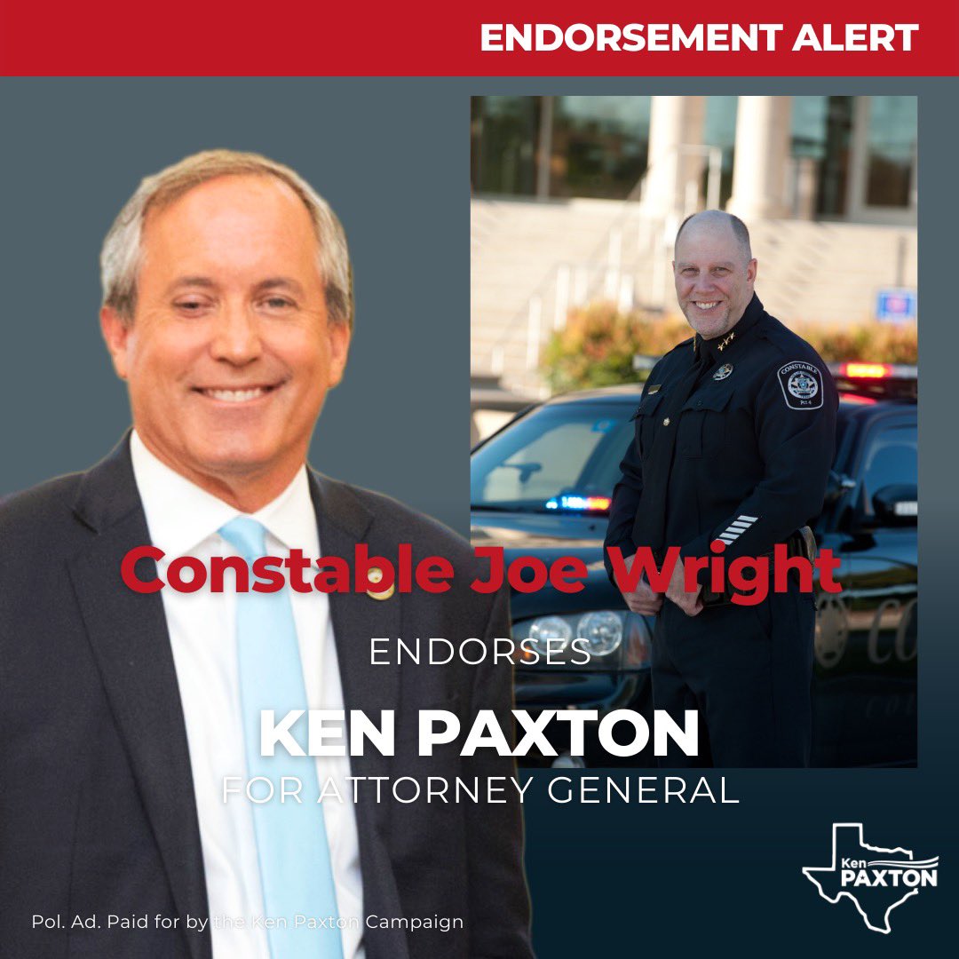 Attorney General Ken Paxton on Twitter: "I am honored to be endorsed by all four of Collin ...