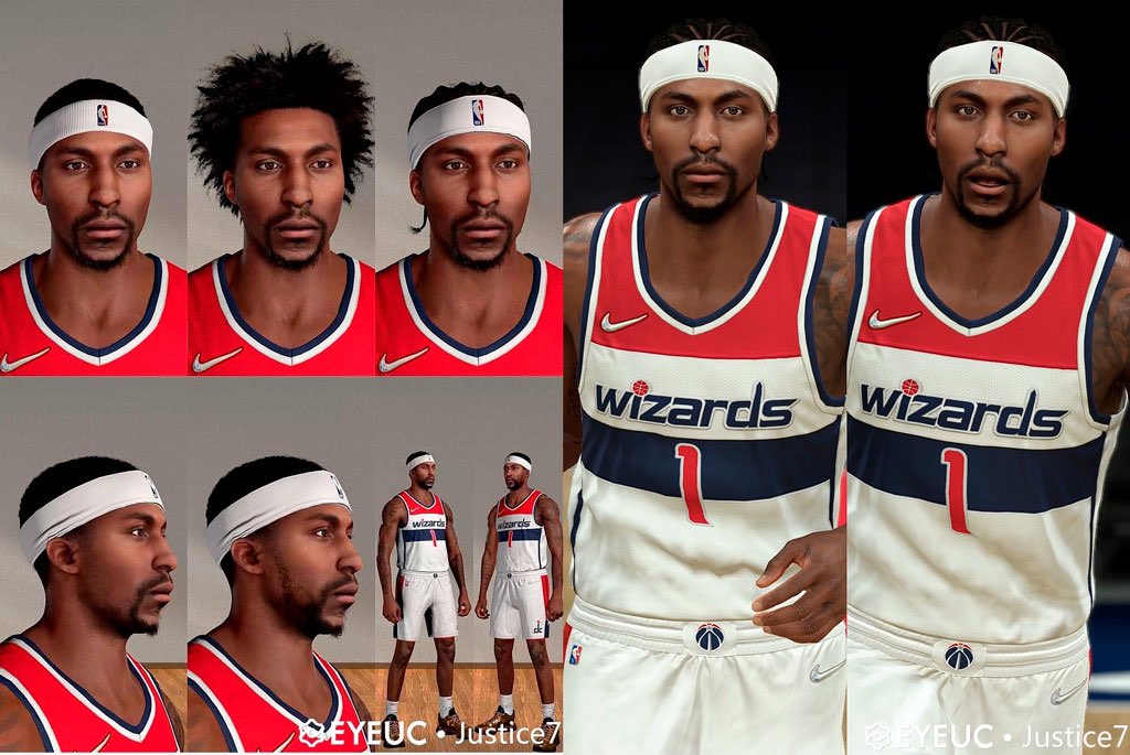 NBA 2K23 Community on Twitter: "#NBA2K22 NBA 2K22 Caldwell-Pope Cyberface (Hair Switching ...