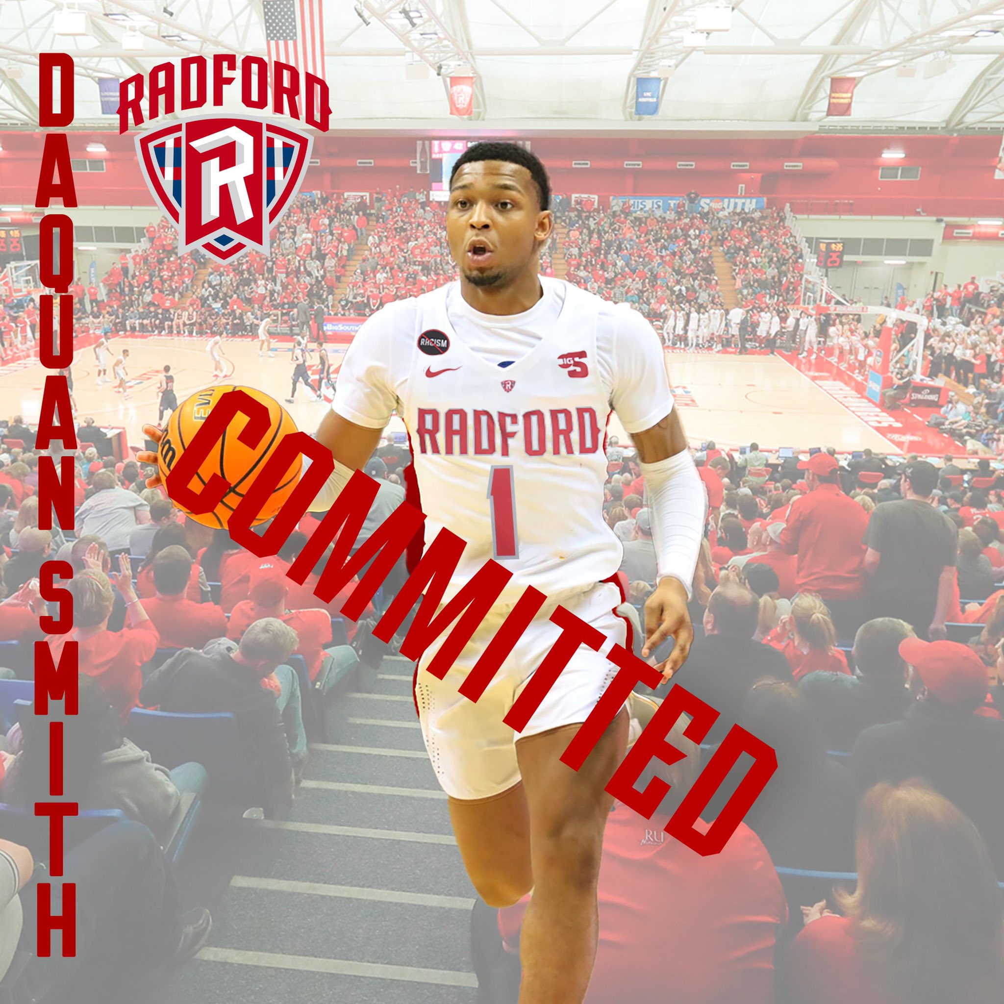 DaQuan Smith on Twitter: "Let’s go!!! @RadfordHoops 🛡🛡🛡 https://t.co/QKBYVNe79M" / Twitter
