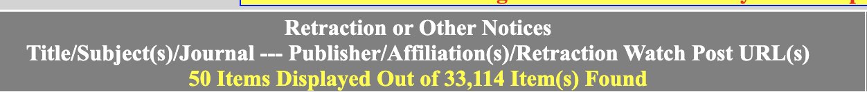 Retraction Watch on Twitter: "There are now more than 33,000 retractions in the Retraction Watch ...