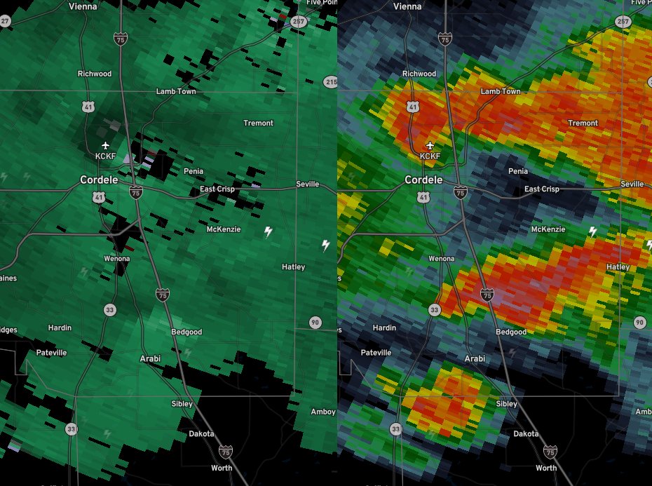 Jesse Ferrell Accuweather On Twitter Radar Showing Location Of