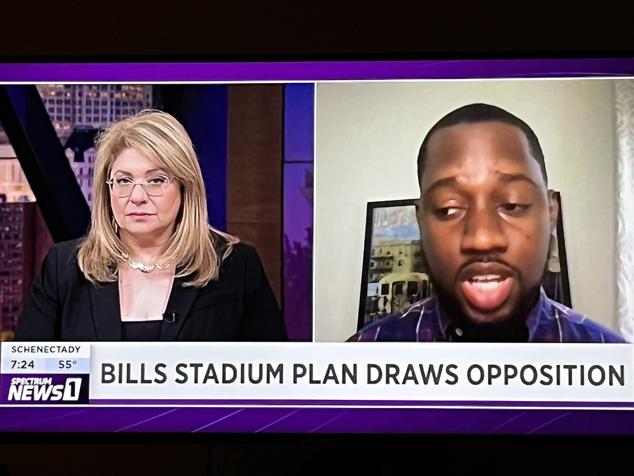 Ron Deutsch on Twitter: "@Charles_Darkley rocking an interview with @sarbetter. “Bills stadium ...