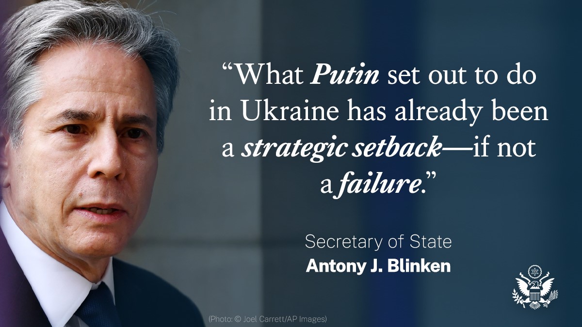 Department Of State On Twitter Secblinken Spoke With